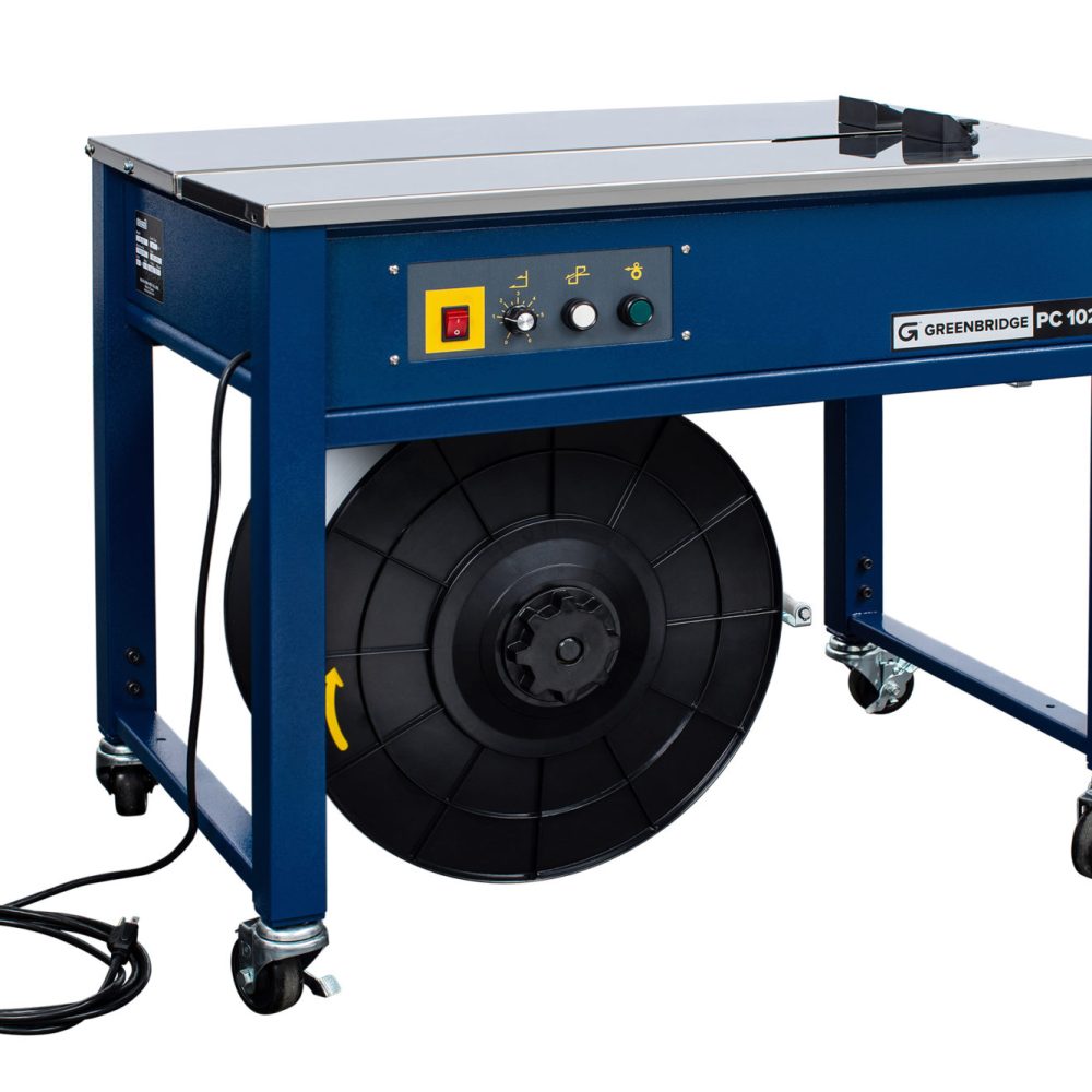 PC101 + PC102 Semi-Automatic Tabletop Strappers - Greenbridge